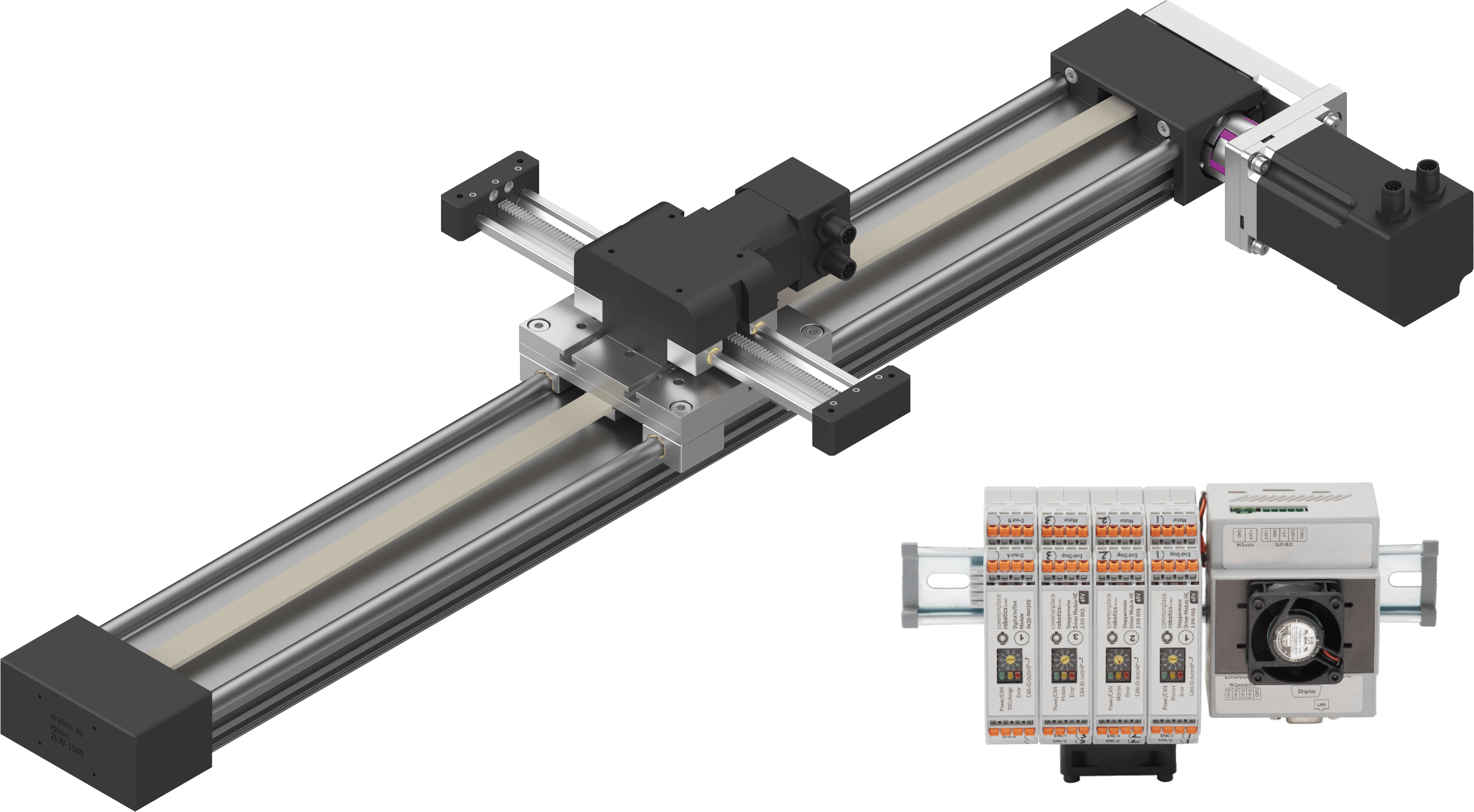 Line Gantry - 500x150 mm, Stepper Motors with Encoder